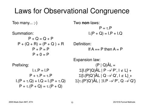 Ppt Ccs Operational Semantics And Process Algebra Powerpoint