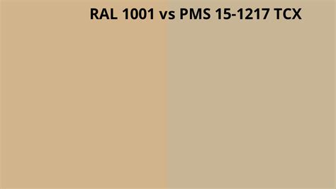 Ral 1001 Vs Pms 15 1217 Tcx Ral Colour Chart Uk