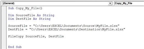 Copy A File From One Folder To Another Macro