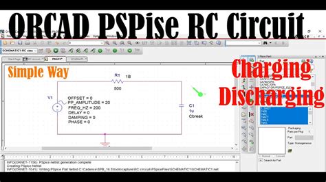 Rc Circuit Simulation Using Pspice Orcad Capacitor Charging Hot Sex