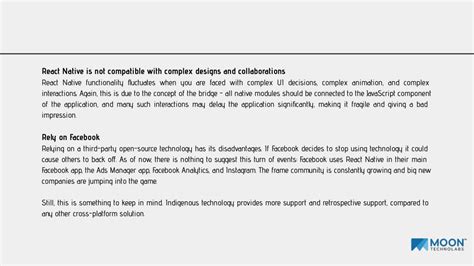 Ppt React Native Pros And Cons For Mobile App Development Powerpoint
