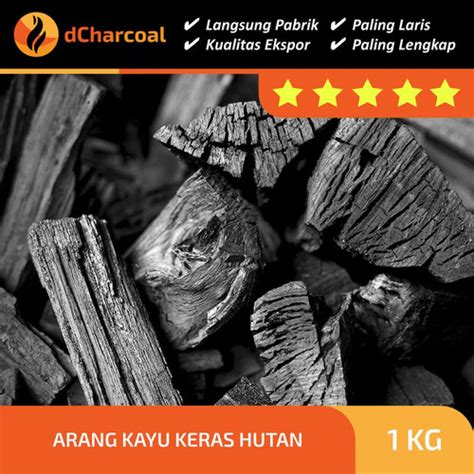 Jual Arang Kayu Keras Hutan Hardwood Charcoal Jakarta Timur DCharcoal Dot Tokopedia