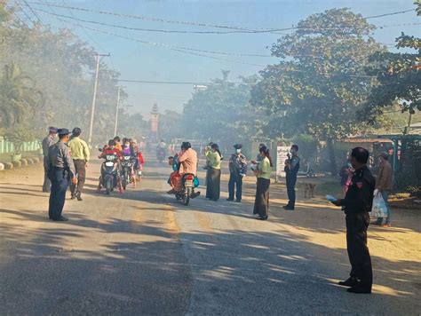 ရေဦးတွင် ကိုဗစ် ၁၉ ရောဂါ ကာကွယ်ထိန်းချုပ်ရေး နှာခေါင်းစည်း Mask များ အခမဲ့ဖြန့်ဝေ