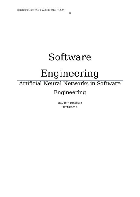Software Engineering Methodology