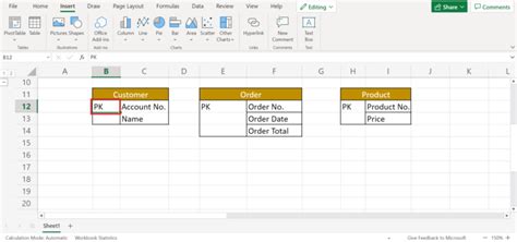 How To Create Entity Relationship Diagram In Excel Sheetaki
