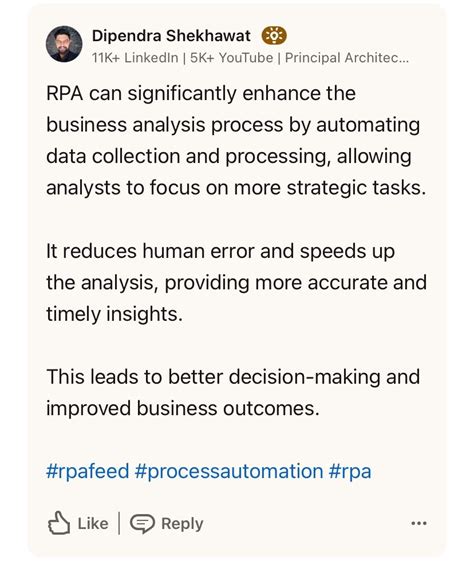 Rpafeed On Linkedin Rpa Automation Businessanalyst Processautomation Rpafeed