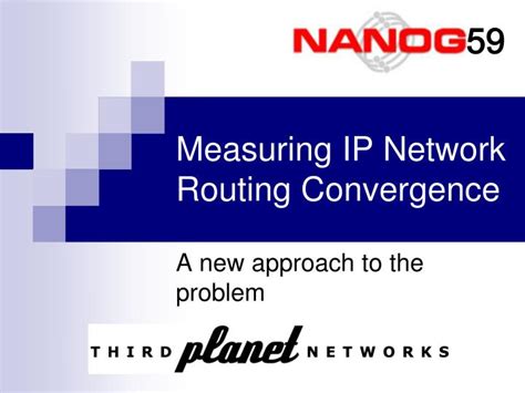 PPT Measuring IP Network Routing Convergence PowerPoint Presentation ID 5770342