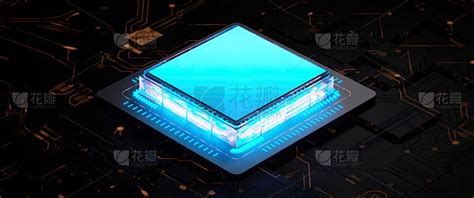 赛博朋克ai的3d渲染。电路板。技术背景。中央计算机处理器cpu和gpu的概念。数字芯片主板。技术科