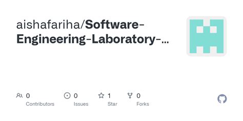 Github Aishafarihasoftware Engineering Laboratory Spring 2023