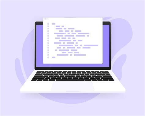 Premium Vector Software Development And Programming Program Code On