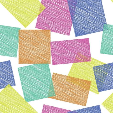 Abstract Geometric Seamless Pattern Line Square Pattern On White Background Vintage Style