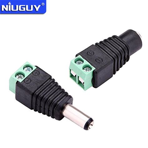 ZOSRDC Male And Female DC 5V 36V Male Female Connectors 5 5x2 1mm DC Power Jack Plug Adapter
