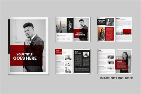 Premium Vector Page A Size Brochure Design Corporate Business
