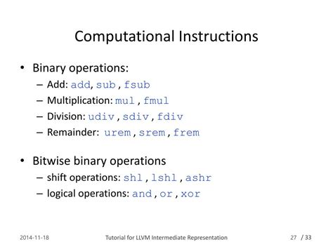 Ppt Tutorial For Llvm Intermediate Representation Powerpoint
