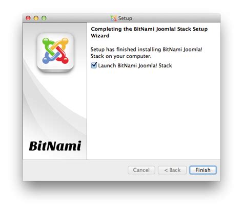 Installing Joomla Using Bitnami Joomla Stack Joomla Documentation