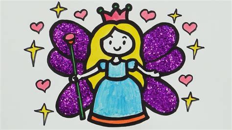 آموزش نقاشی فرشته بالدار برای دختر دبستانی و پیش دبستانی