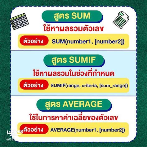 สูตร Excel ง่ายๆ สำหรับมือใหม่ 💻