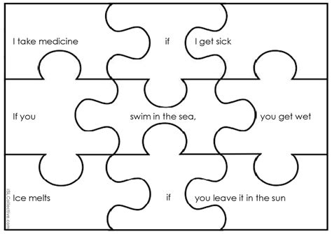 Zero Conditional Puzzles General Gra English Esl Worksheets Pdf And Doc