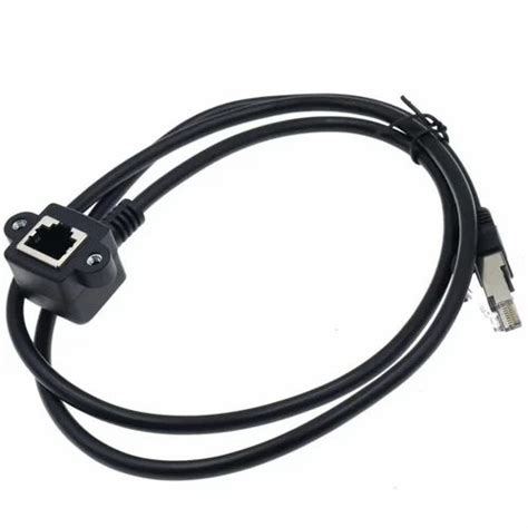 60 Cm Cable Upward 90 Degree RJ 45 Female Side Ethernet Network Cable Right Angle Patch Cord At