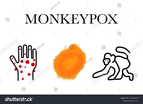 Monkeypox Cell Infection Pandemicsymptom Monkeypox Cell Immagine