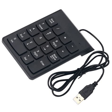 homemaxs usb digital keyboard 18 key universal keyboard practical