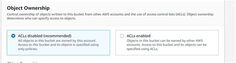 Solution For Amazon S3 Error “accesscontrollistnotsupported”
