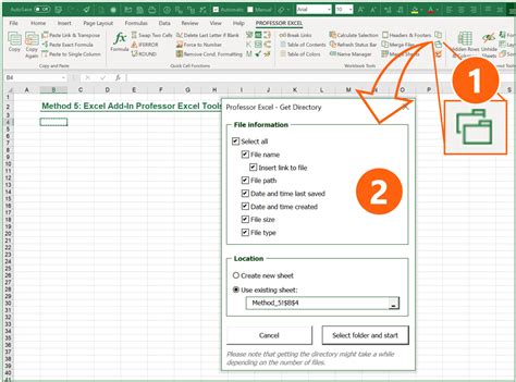List Of All Files And Folders How To Easily Insert A Directory In Excel