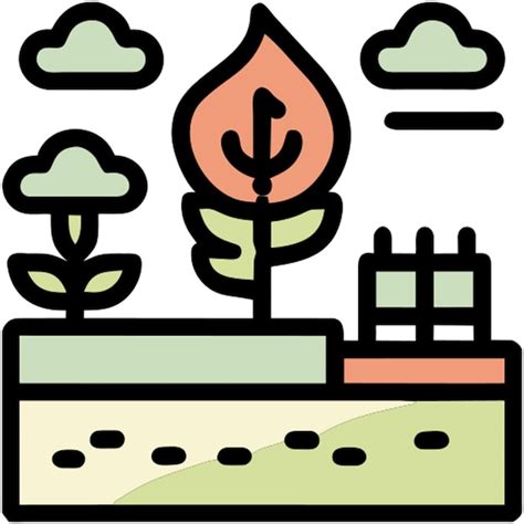 Renewable Resources Icon Colored Outline Premium Vector
