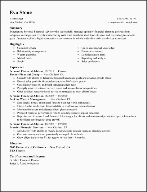 Resume Template For Retired Person