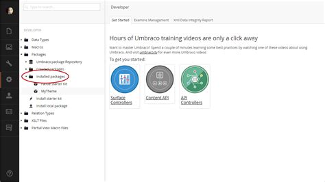 Uninstall BindTuning Umbraco Themes