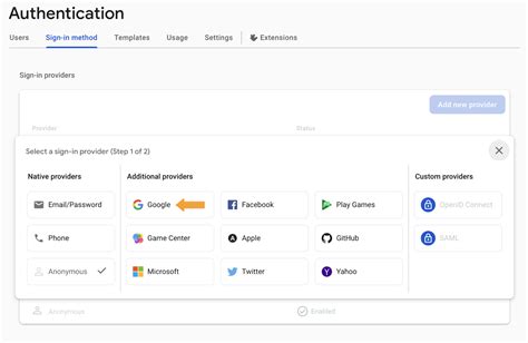 Setting Up Authentication Home Revisit