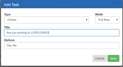 How To Setup A Task Form Support Logflows Com