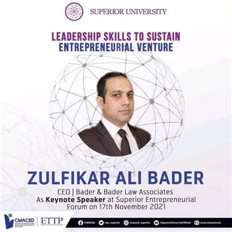 Jehangir Bader Institute Of Vision And Leadership On Linkedin Cmaced Ettp Superior