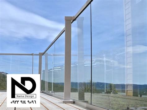 نرده شیشه ای هیبرید مزایا،روش نصب دیتیل اجرایی نمادیزاین