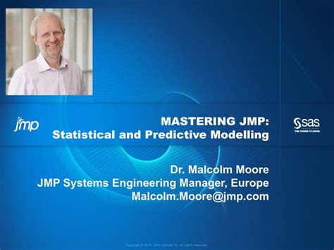Statistical And Predictive Modelling Ppt