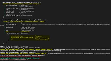 How To Code The Rest Resource Dataset Of An Azure Data Factory In Terraform Stack Overflow