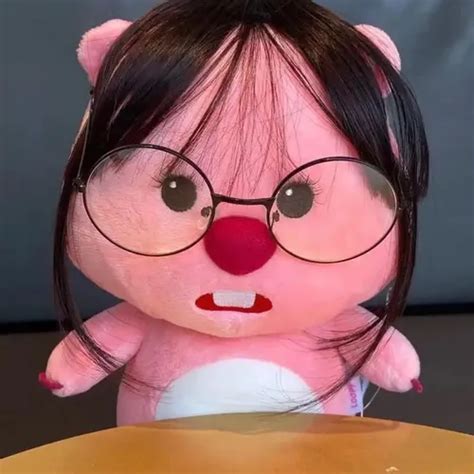 Peluche Rosa Lentes Loopy Plush Meme Castor Rosa Rosa Mercadolibre