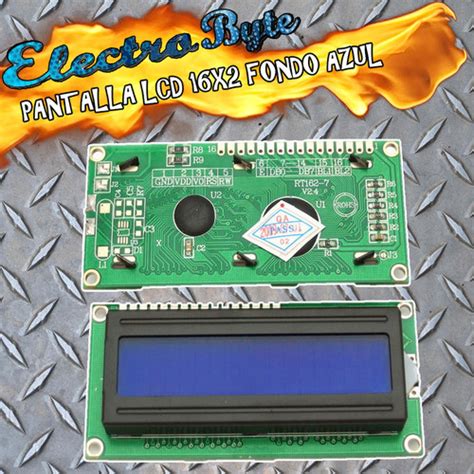 PANTALLA LCD X FONDO AZUL Electrobyte