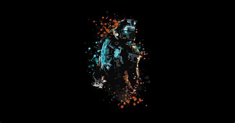 Dead Space Dark Splatter Dead Space Dark Splatter Sticker Teepublic