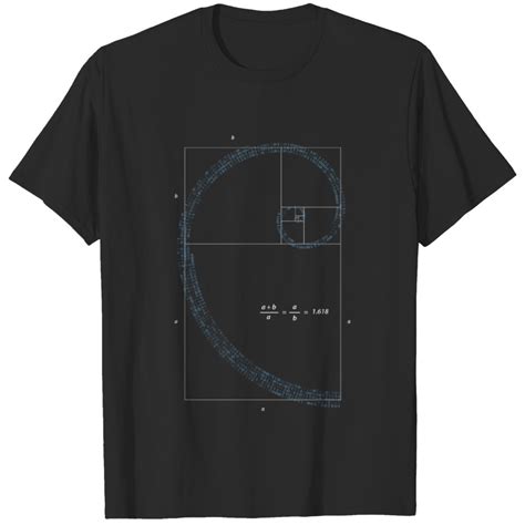 Fibonacci Golden Ratio Spiral Sequence Math Nerd T Shirt Designed And Sold By White