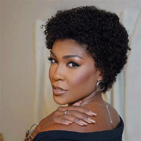 Hj Weave Beauty Perruques Pixie Cut Cheveux Humains Courts Afro Crépus