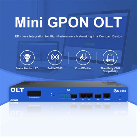 New Product Release 1 Pon Ports Mini Gpon Olt Sopto