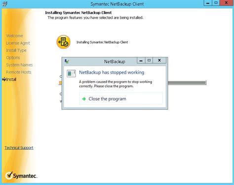 Cannot Install Netbackup 761 Client On Windows Storage 2012 Vox