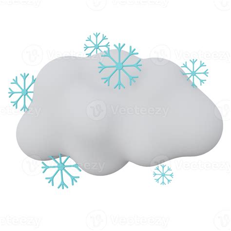 Snowing 3d Rendering Icon Illustration Winter Season 21055694 Png
