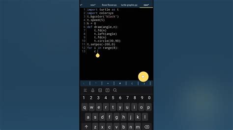 Python Turtle Graphic Design😜😜🥰🥰 Python Coding Status 😍😜 Shorts