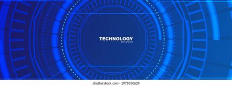 Abstract Circuit Circle Light On Dark Stock Vector Royalty Free Shutterstock