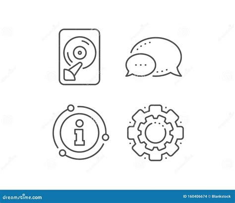 Hdd Line Icon Computer Memory Component Sign Data Storage Vector Stock Vector Illustration