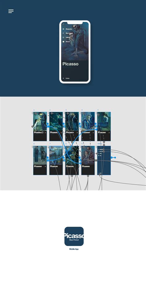 Mobile App Picasso Blue Period Behance