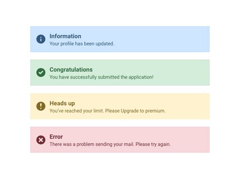 Alert Messages XD Pack Freebie Supply