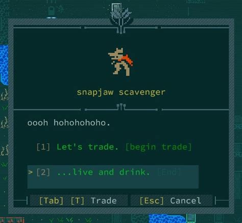 Snapjaws Are Kinda Funny When You Can Talk To Them Rcavesofqud